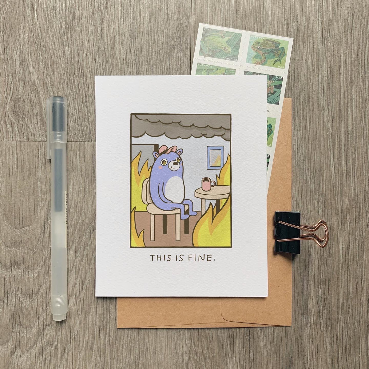 Bear is Fine Card – cindyyshaw